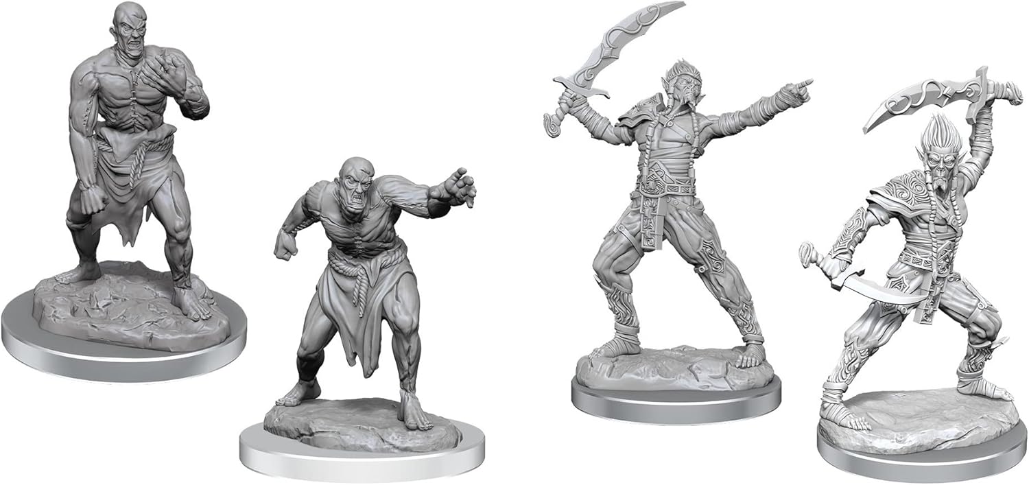Amazon.com: Wiz Kids Dungeons & Dragons Nolzur's Marvelous Unpainted Miniatures Bundle: Flesh ...