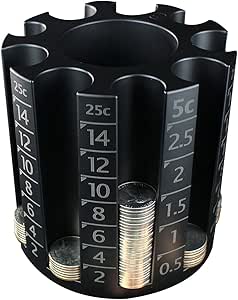 Amazon.com : Coin Counter Pen Holder for Desk Piggy Bank Desktop ...