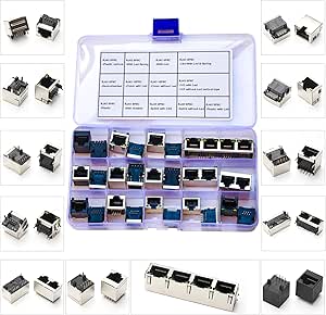 Amazon.com: Kidisoii RJ45 Ethernet Connector Assorted Kit RJ45 8P8C ...
