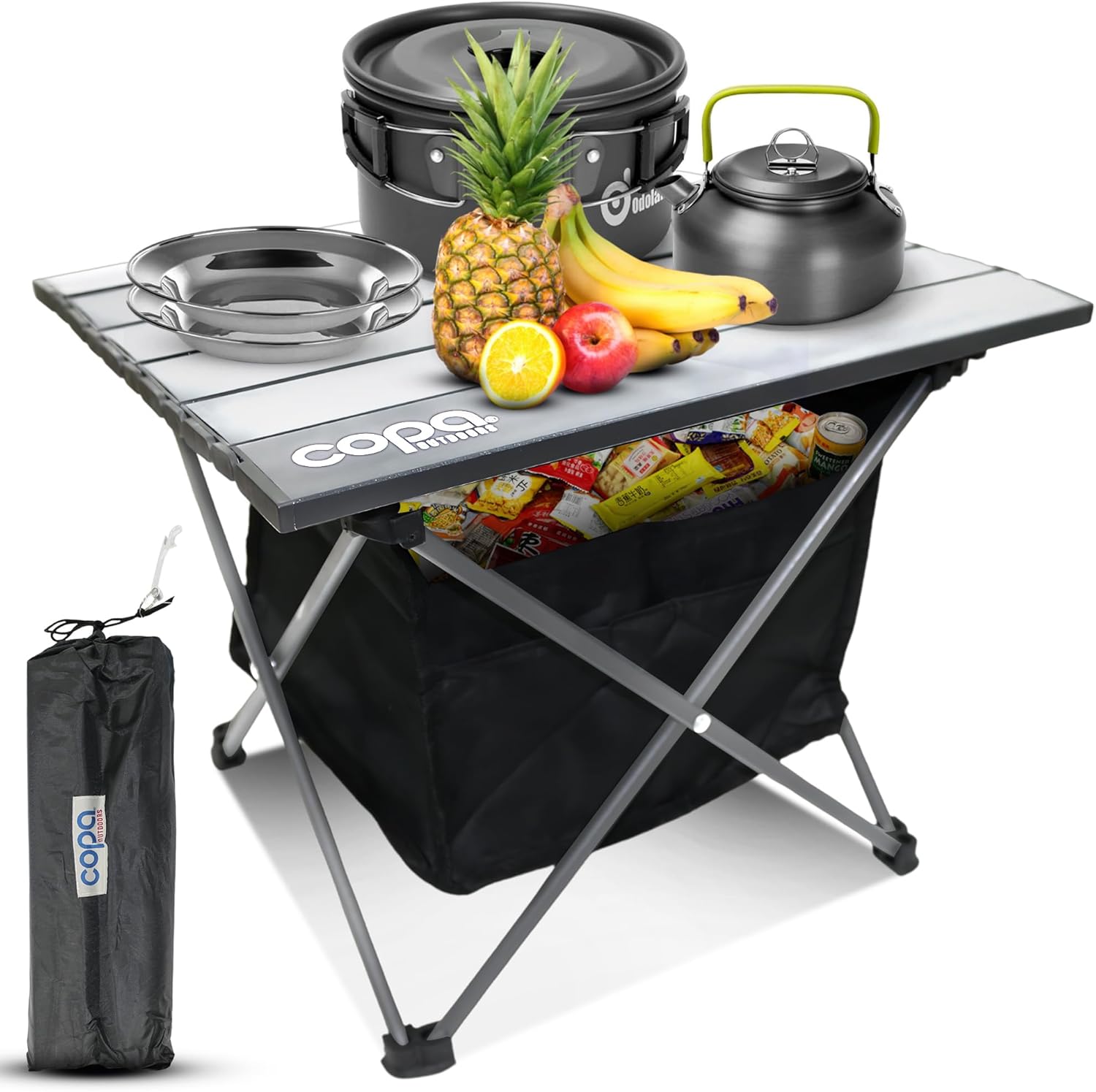 Amazon.com: copa Portable Beach Table Aluminum Ultralight Adjustable ...