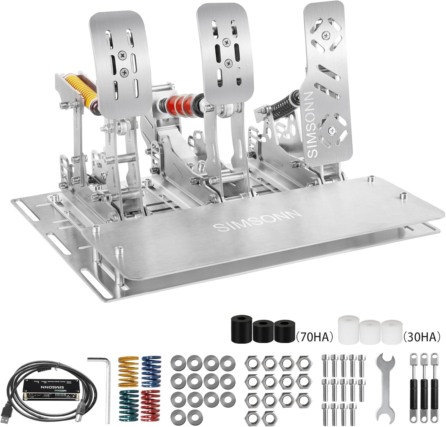 SIMSONN NEW PRO Pedals Sim Racing Pedals PC Racing Simulator Pressure ...