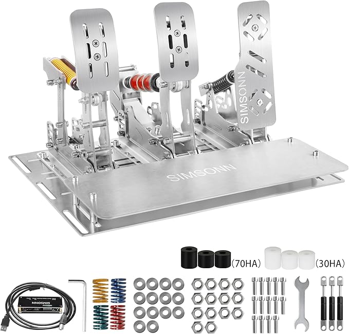 SIMSONN NEW PRO Pedals Sim Racing Pedals PC Racing Simulator Pressure ...