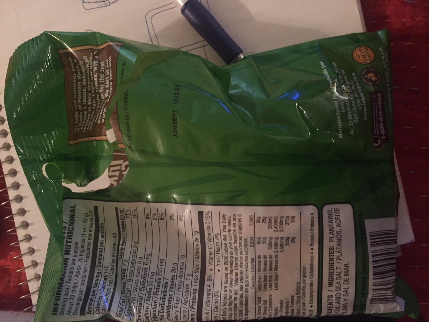 Amazon.com: Inka Chips Plantain Chips (Pack of 6)