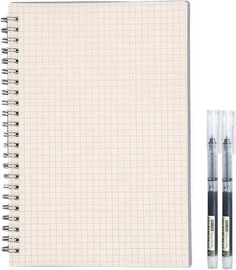 UIRIO A4 Spiral Journal Notebook, Math Engineering Graph Paper, Large ...
