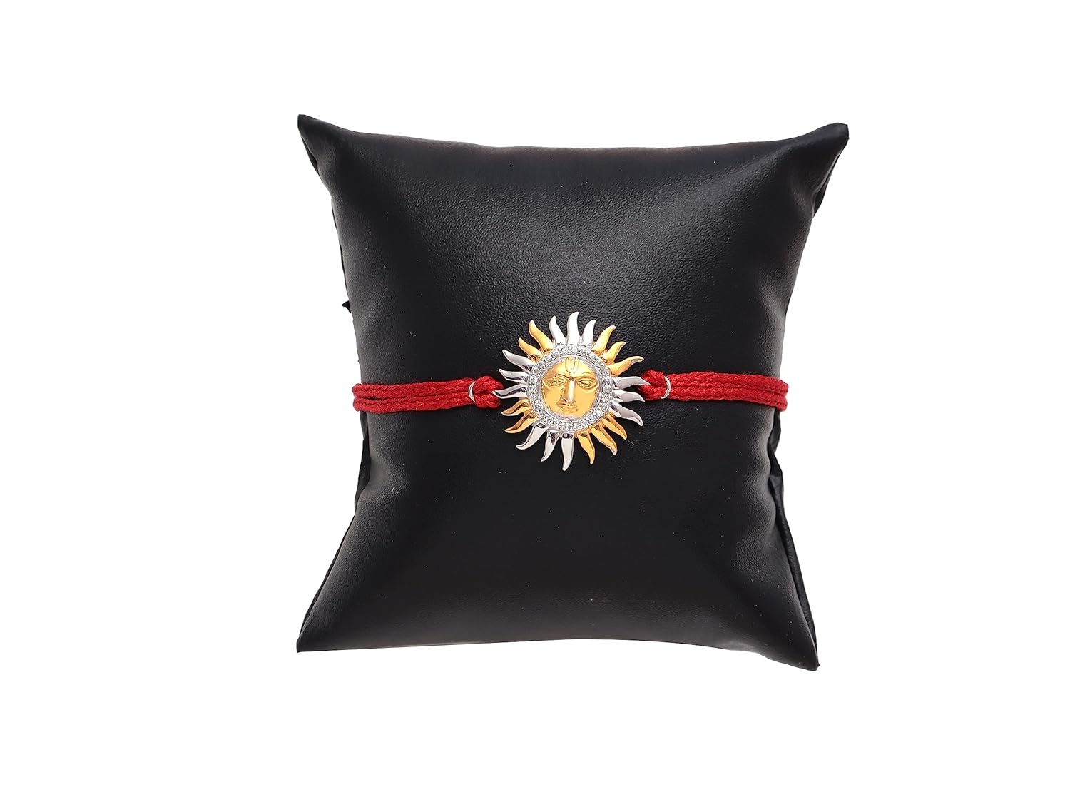 Buy SILMONDS Pure Silver Gold Plated Lord of Light Rakhi For Rakhsa ...