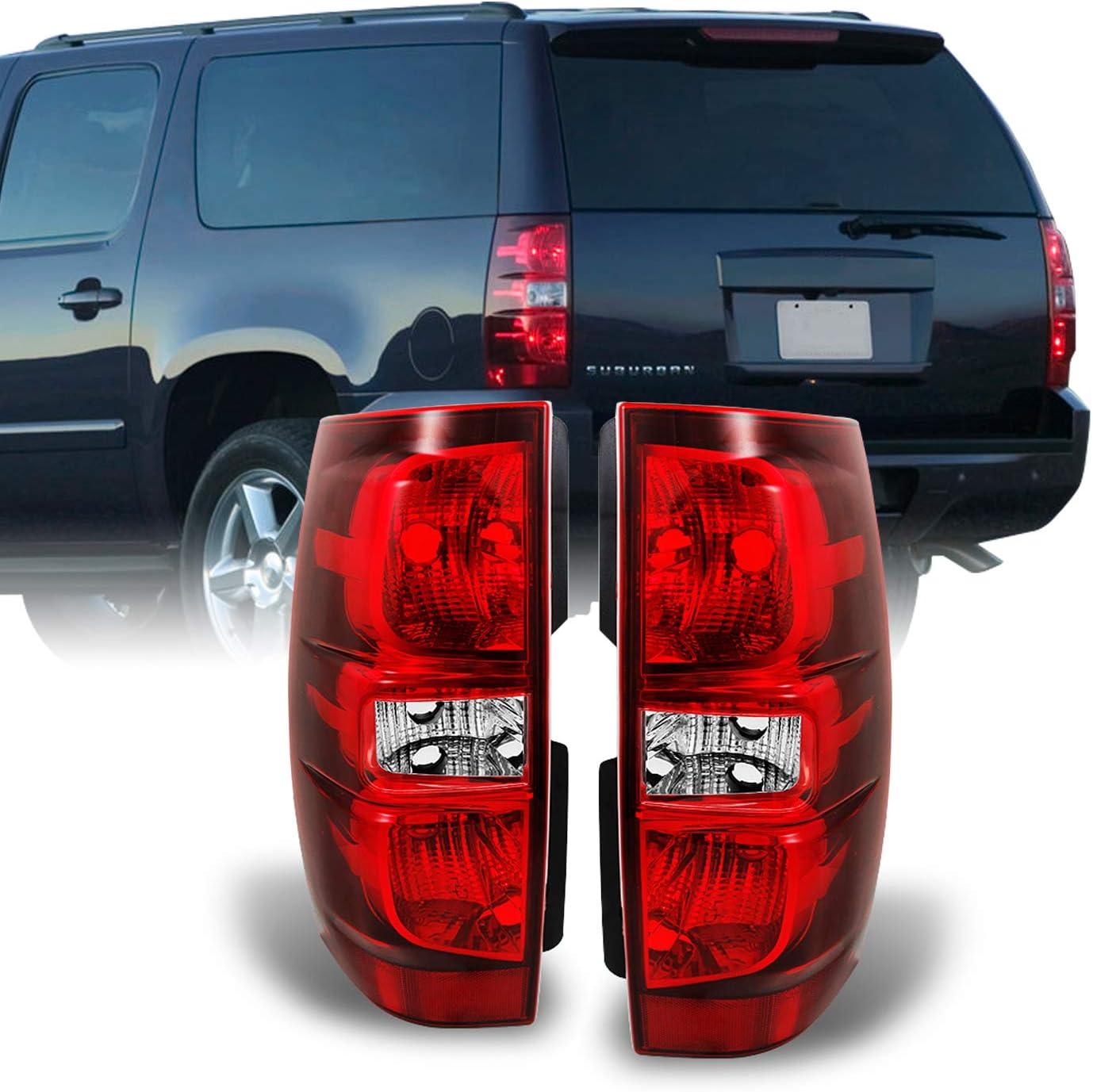 Amazon.com: ACANII - For 2015-2020 Chevy Tahoe Suburban Clear Lens OE ...