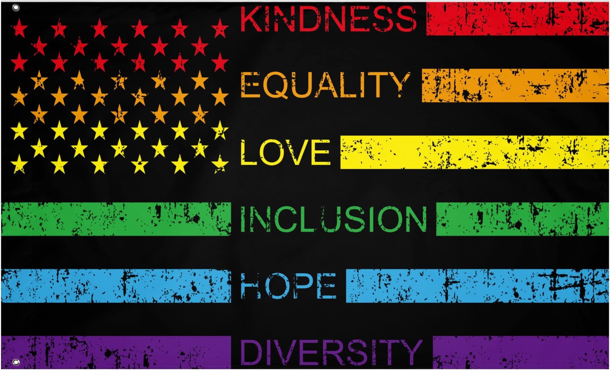 Amazon.com : Pride Flag 3x5Ft for Outdoor Rainbow Progress Gay Pride ...