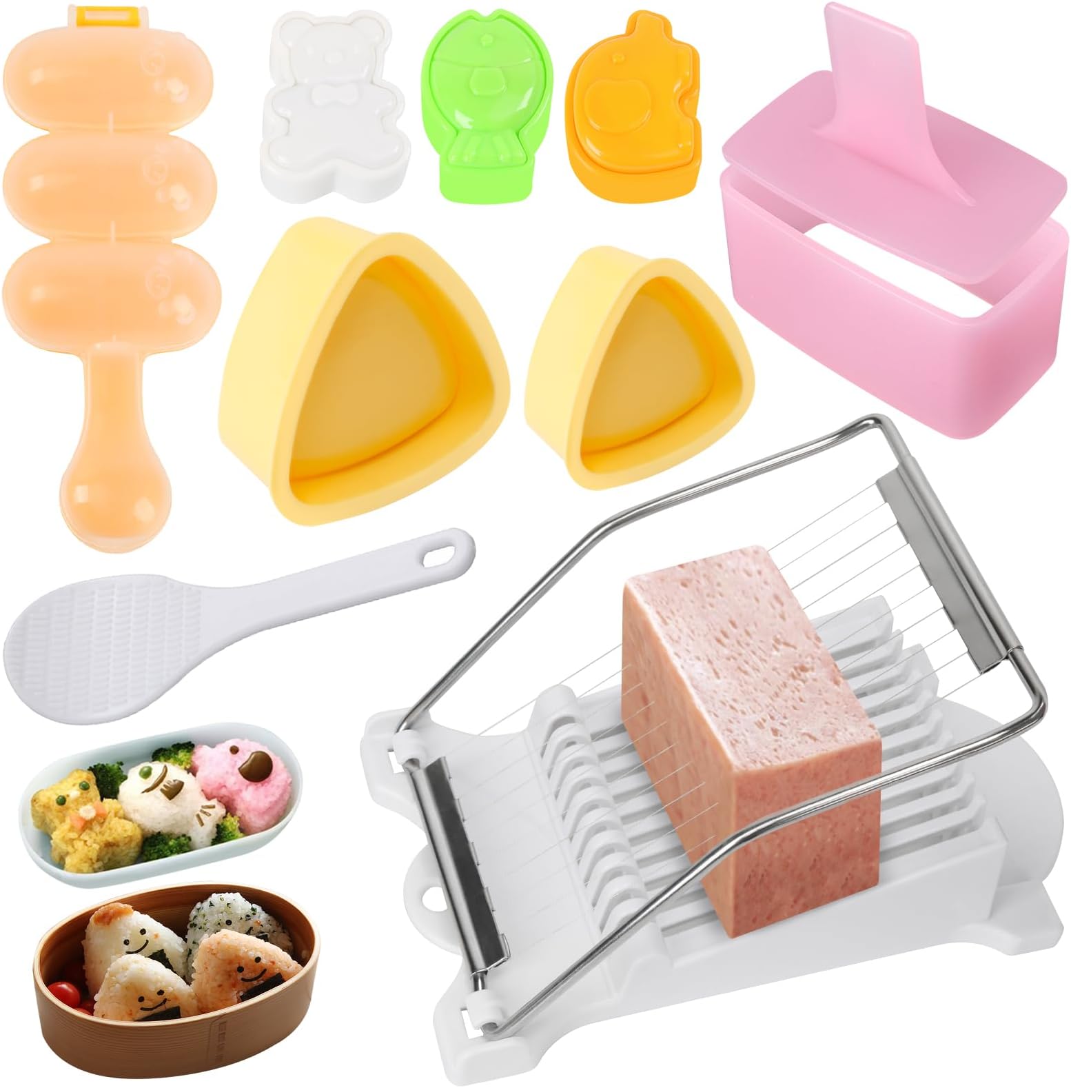 Amazon.com | AYCCNH 2 Pack Non Stick Musubi Maker Press, BPA Free Sushi ...