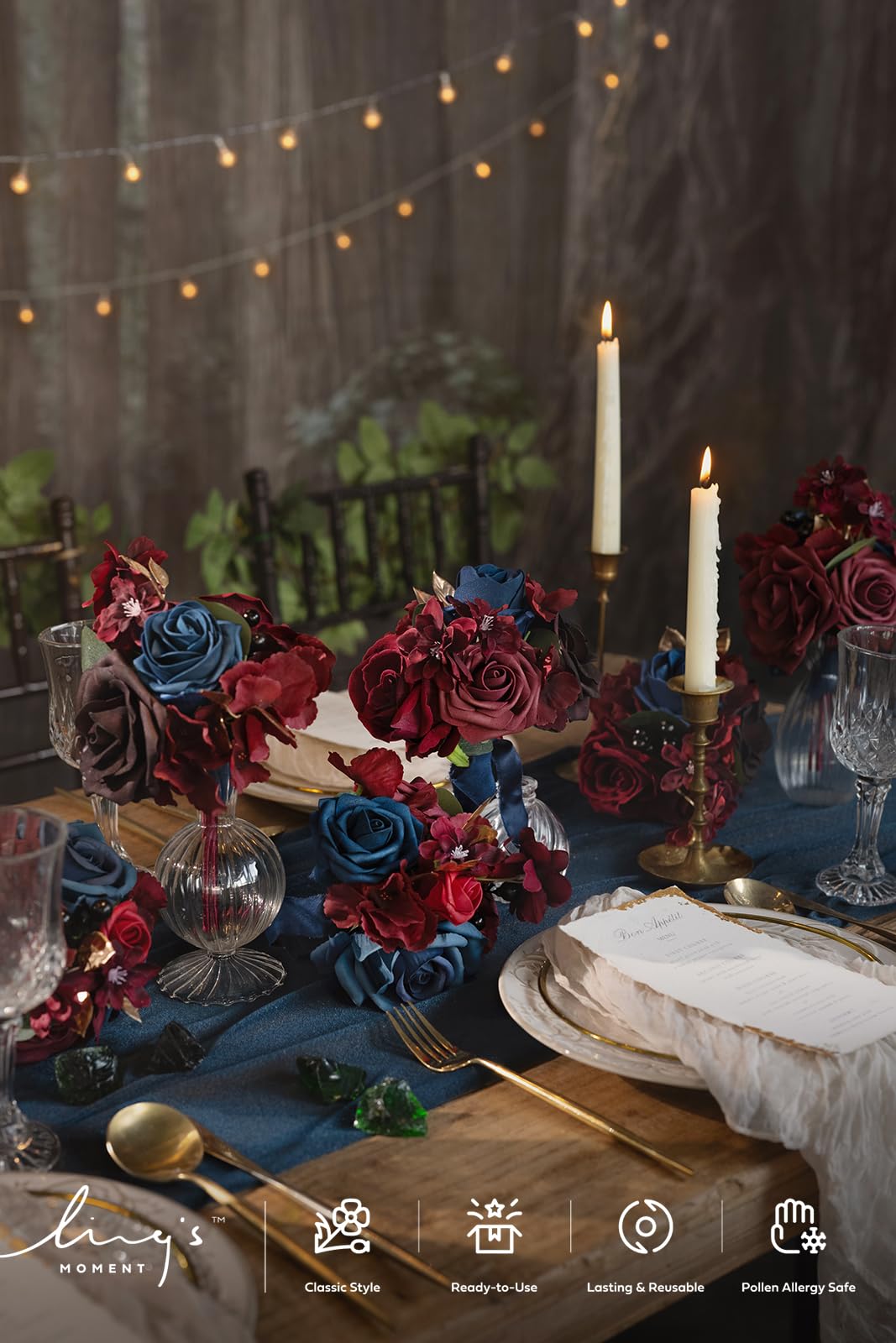 Navy and burgundy wedding 60 photos - Astyledwedding.com