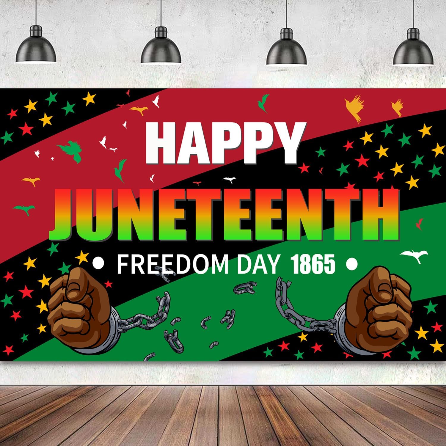 Amazon.com: Happy Juneteenth Banner, Juneteenth Backdrop, Juneteenth ...