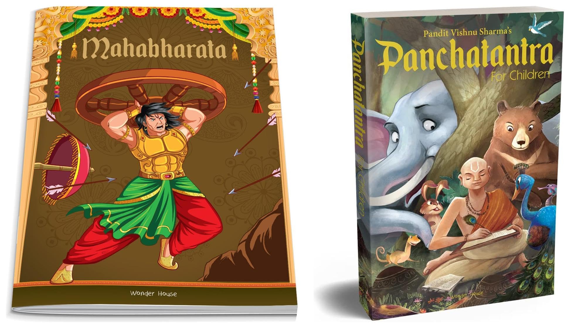 Pandit Vishnu Sharma's Panchatantra For Children: Illustrated stories (Black and White ...