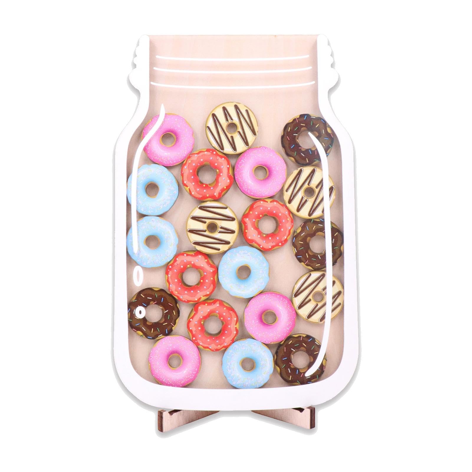 Hujinkan Reward Jars For Kids Wooden Cartoon Donut Reward Jar ...