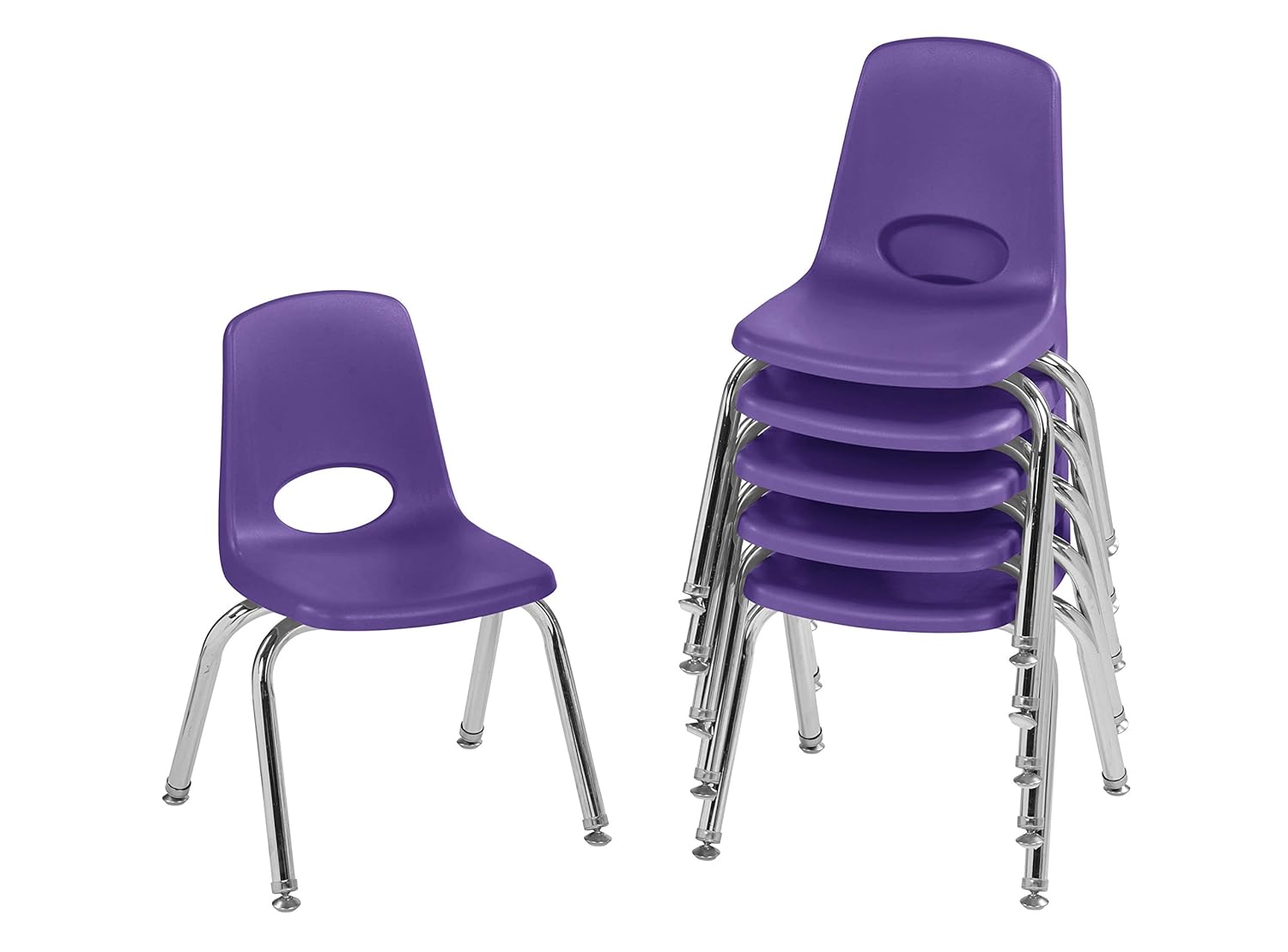 Amazon.com: ECR4Kids 12" School Stack Chair, Stacking Student Chairs ...