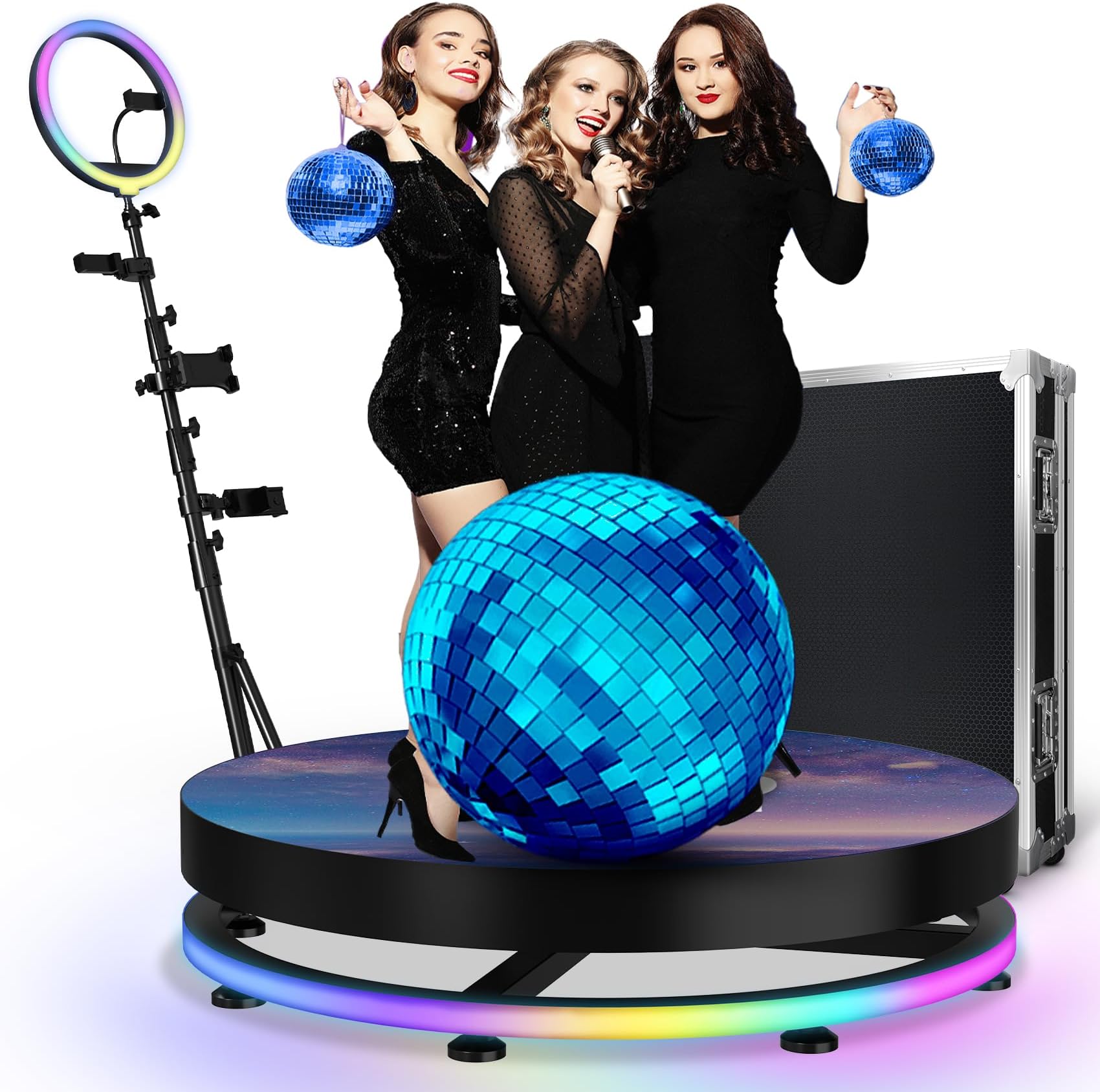 Amazon.com : 360 Photo Booth Machine for Parties,360 Camera Booth with ...