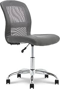 Amazon.com: Serta Essential Armless TaskChair, Small Desk Chairs with ...