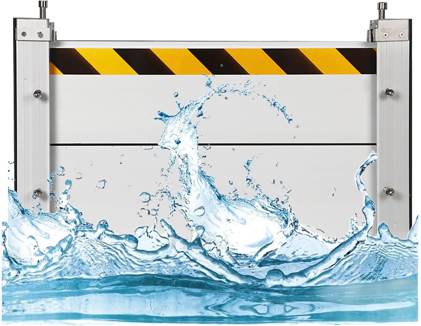 Aluminum Flood Barrier, Reusable Flood Protection Baffle, Removable ...