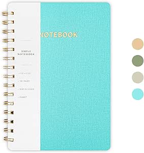 Amazon.com : Lined Spiral Notebook College Ruled A5 Journal Book for ...