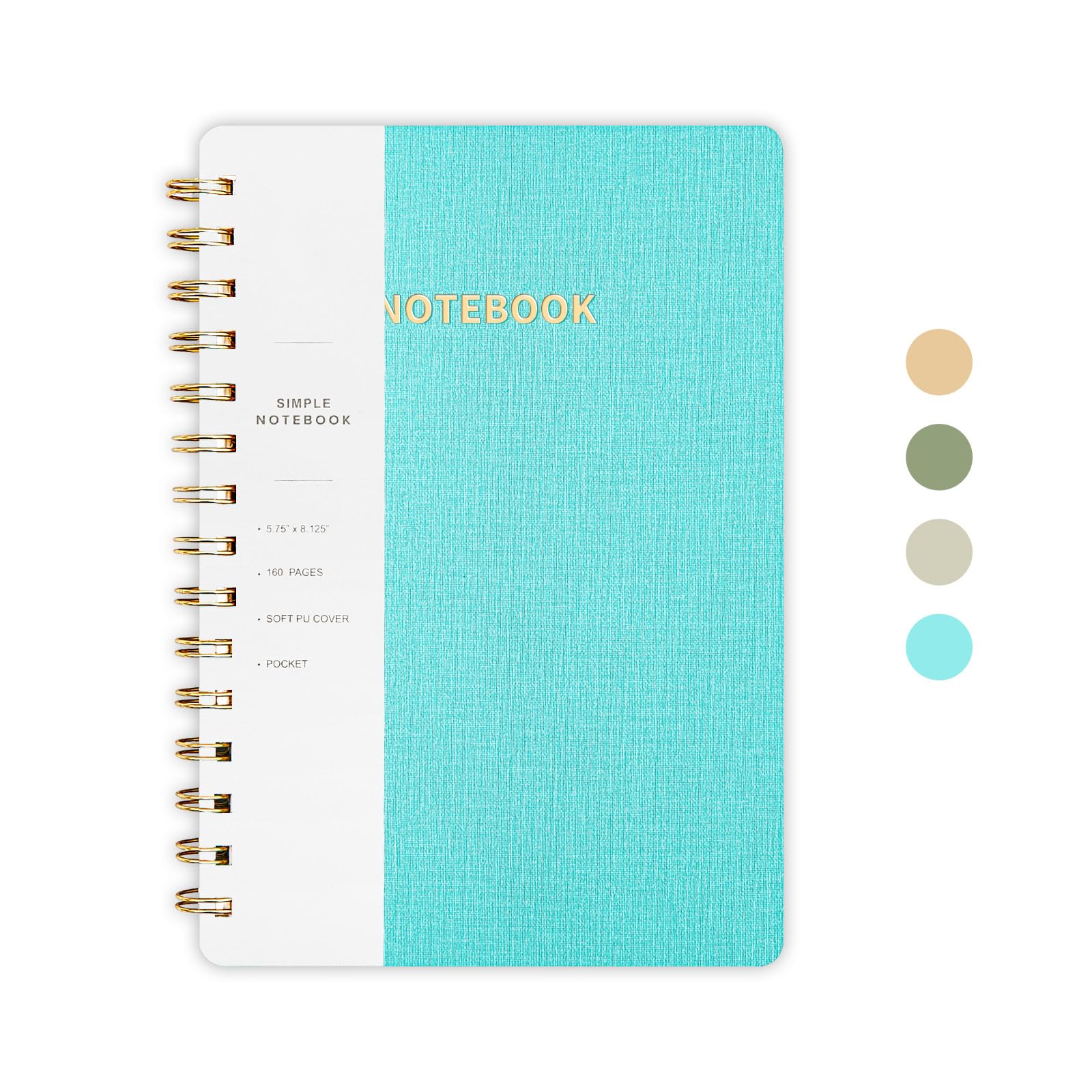 Amazon.com : Lined Spiral Notebook College Ruled A5 Journal Book for ...