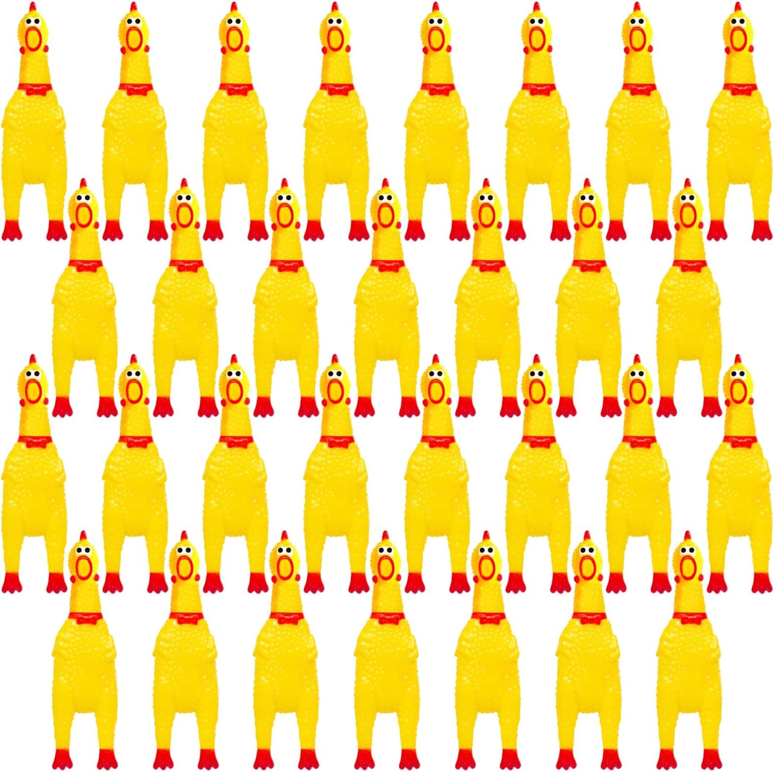 Pet Supplies : Hdagbnn 30PCS Screaming Chicken Toy,Yellow Rubber ...