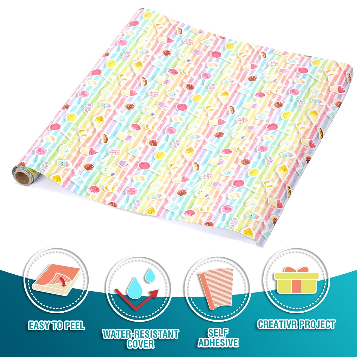 Snapklik.com : Chell Peel And Stick Contact Paper Roll, 17.7 In X 6.5 ...