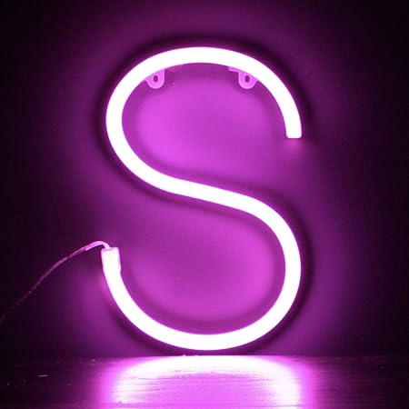 Pink Neon Alphabet Light by Smiling Faces - Create A Personalised Neon ...