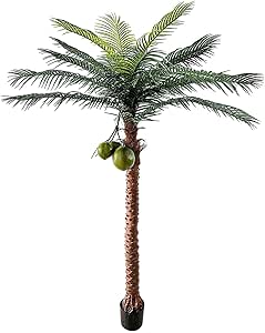 Amazon.com: Palmera artificial grande, árbol de coco artificial, árbol ...