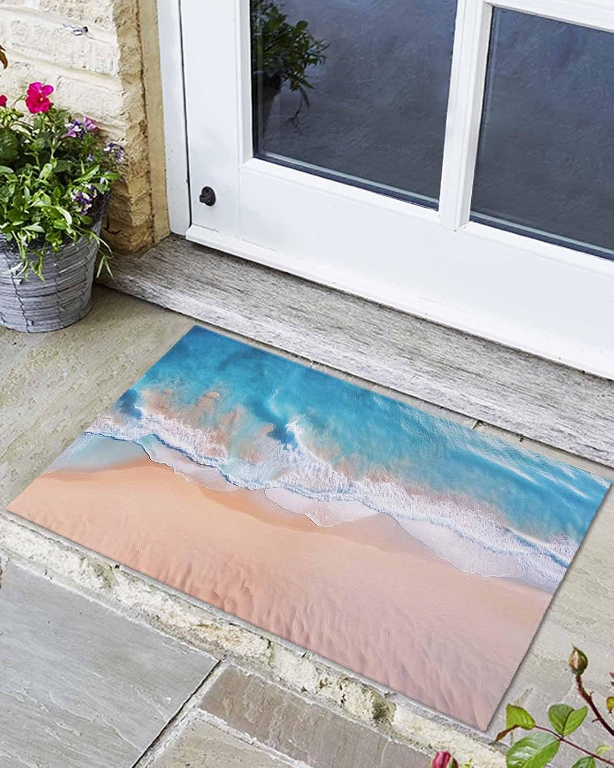 Amazon.com: PRINT PICTURE ARTHOME Summer Front Door Mat, Non - Slip ...