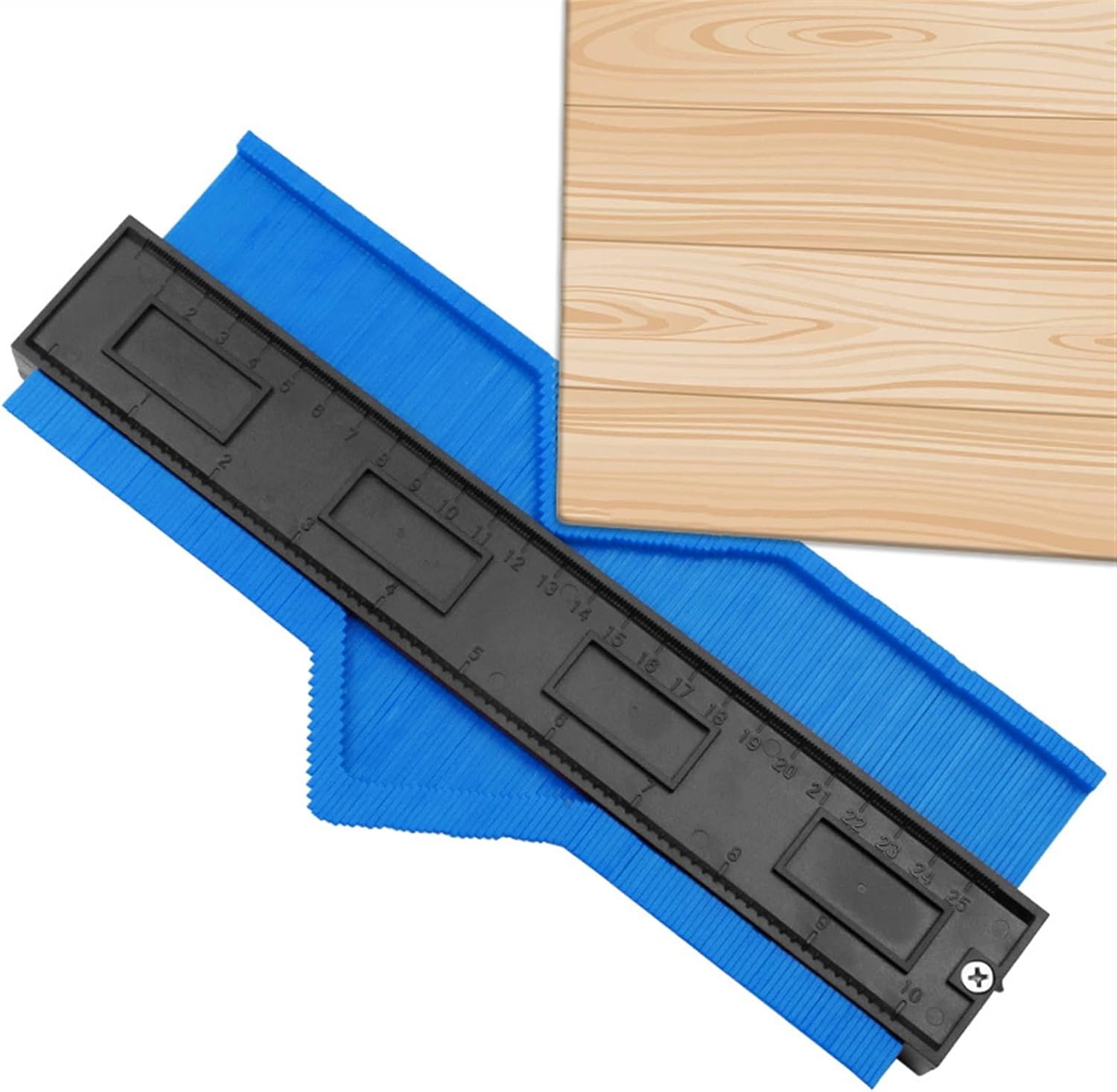 Contour gauge tool Multi-functio Contour Profile Gauge Tiling Laminate ...