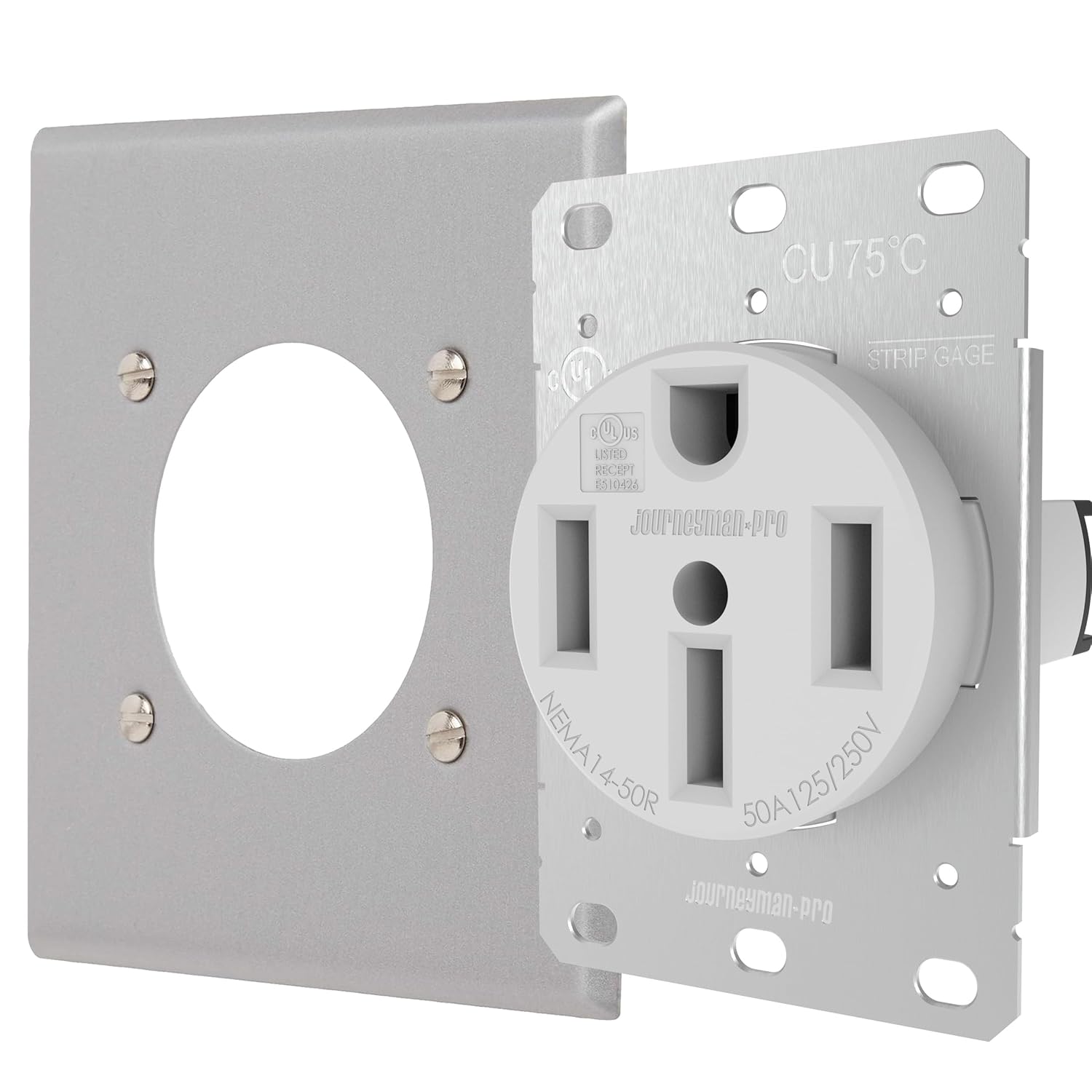 Journeyman-Pro NEMA 14-50 Commercial, Industrial Grade U.L. Approved 50 ...