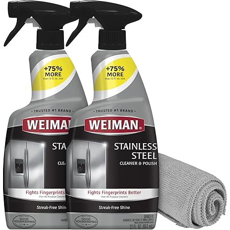 Amazon.com: Twinkle TI-525417 Stainless Steel Cleaner, 17 Ounce, 1.06 ...