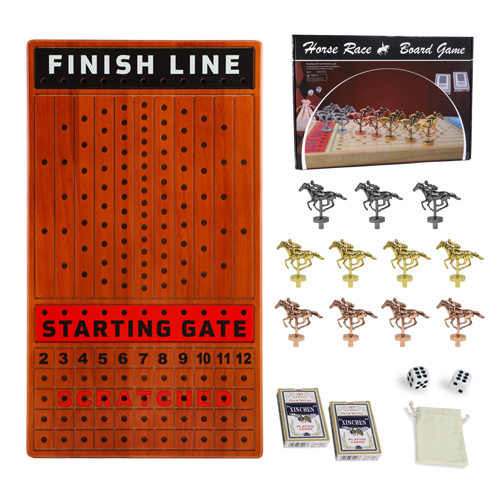 Snapklik.com : Jyquorp 21 Inches Horse Race Board Game Racing Game ...