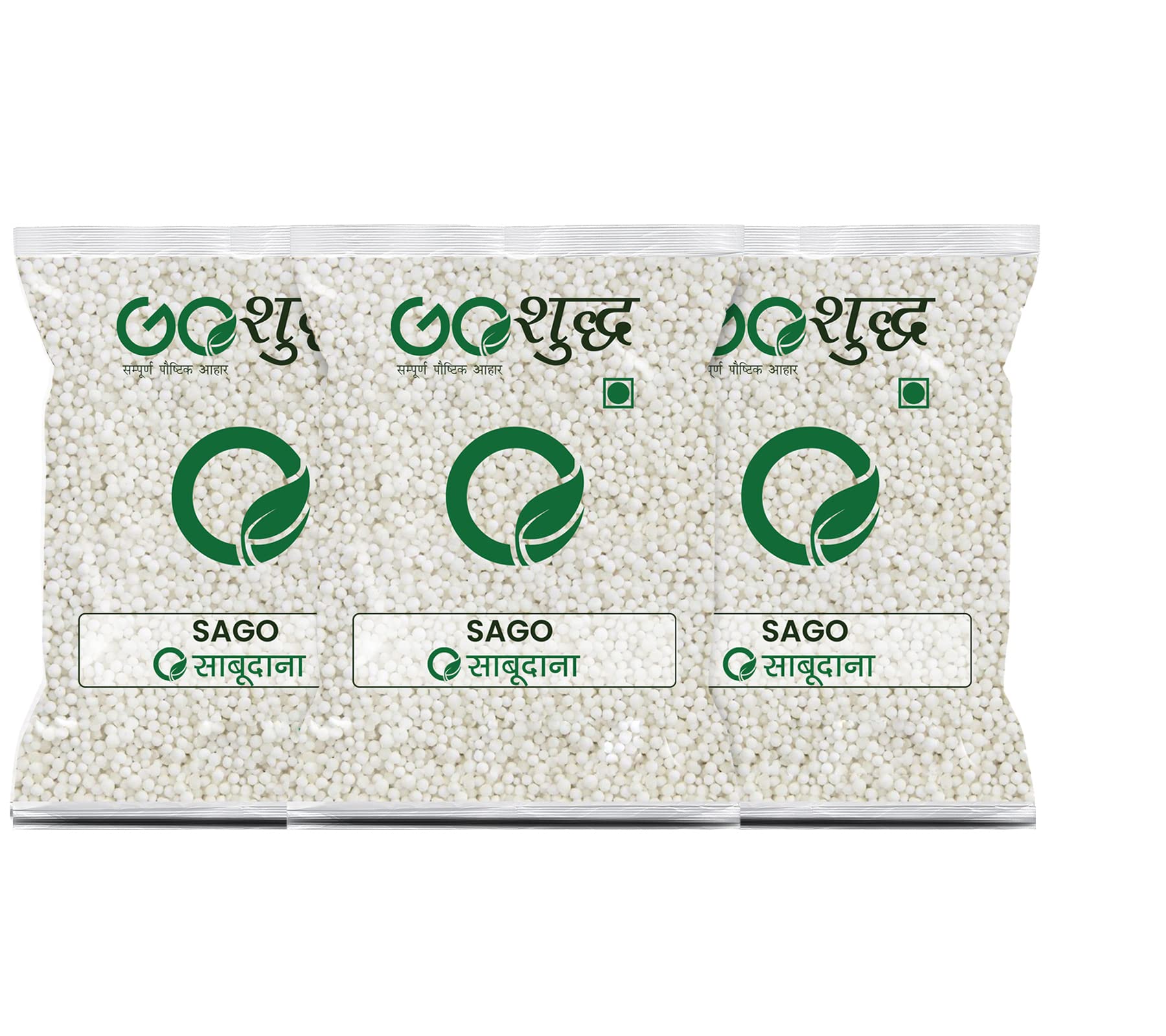 Goshudh Sabudana/Sago Pack of 3 (500g Each) : Amazon.in: Grocery ...