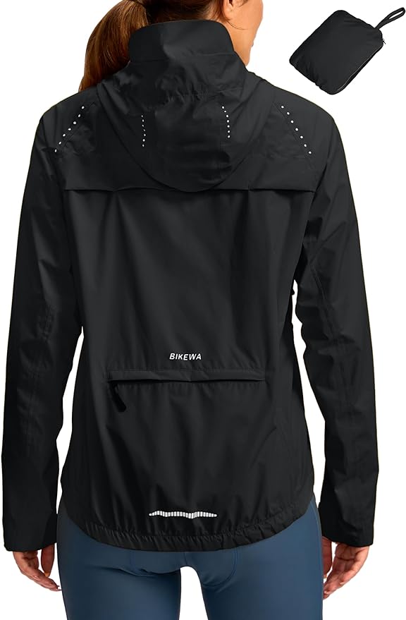 Amazon.com: Bikewa Women's Cycling Rain Jackets Waterproof Windbreaker ...