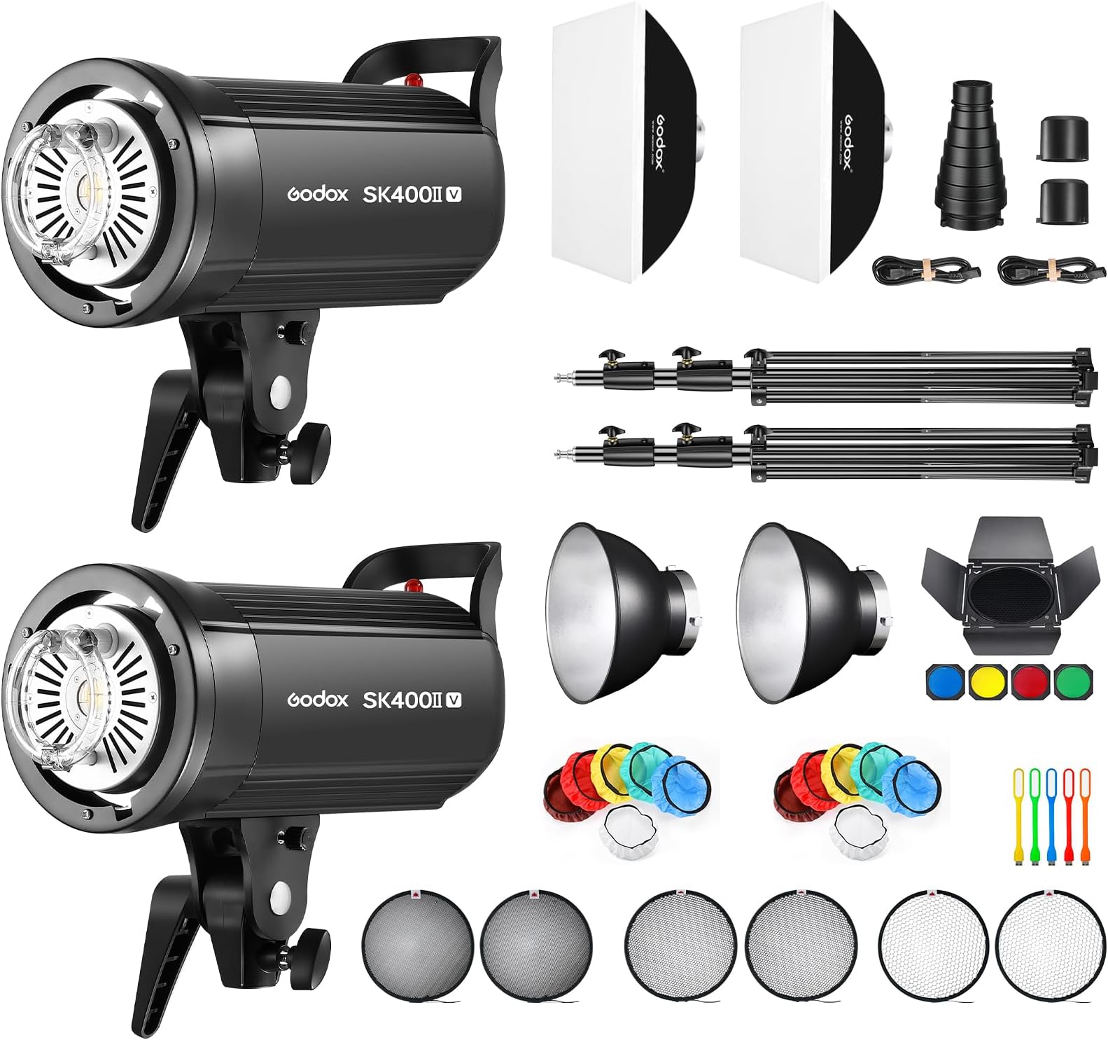 Godox SK400II-V*2 Kit 400w Professional Strobe Studio Flash Kit 5600± ...