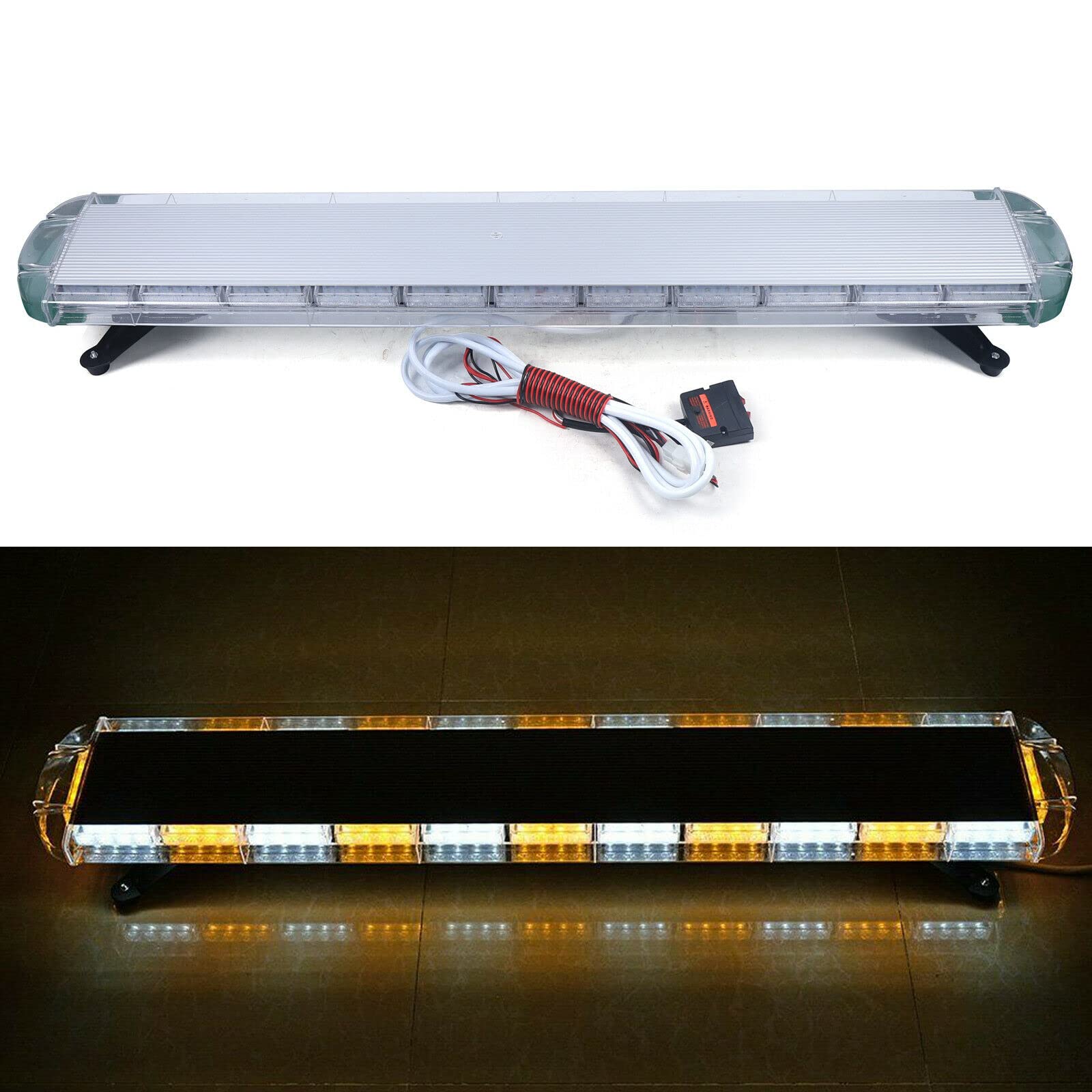Amazon.com: Safety Flashing 51" 96 LED Strobe Light Bar Double Side ...