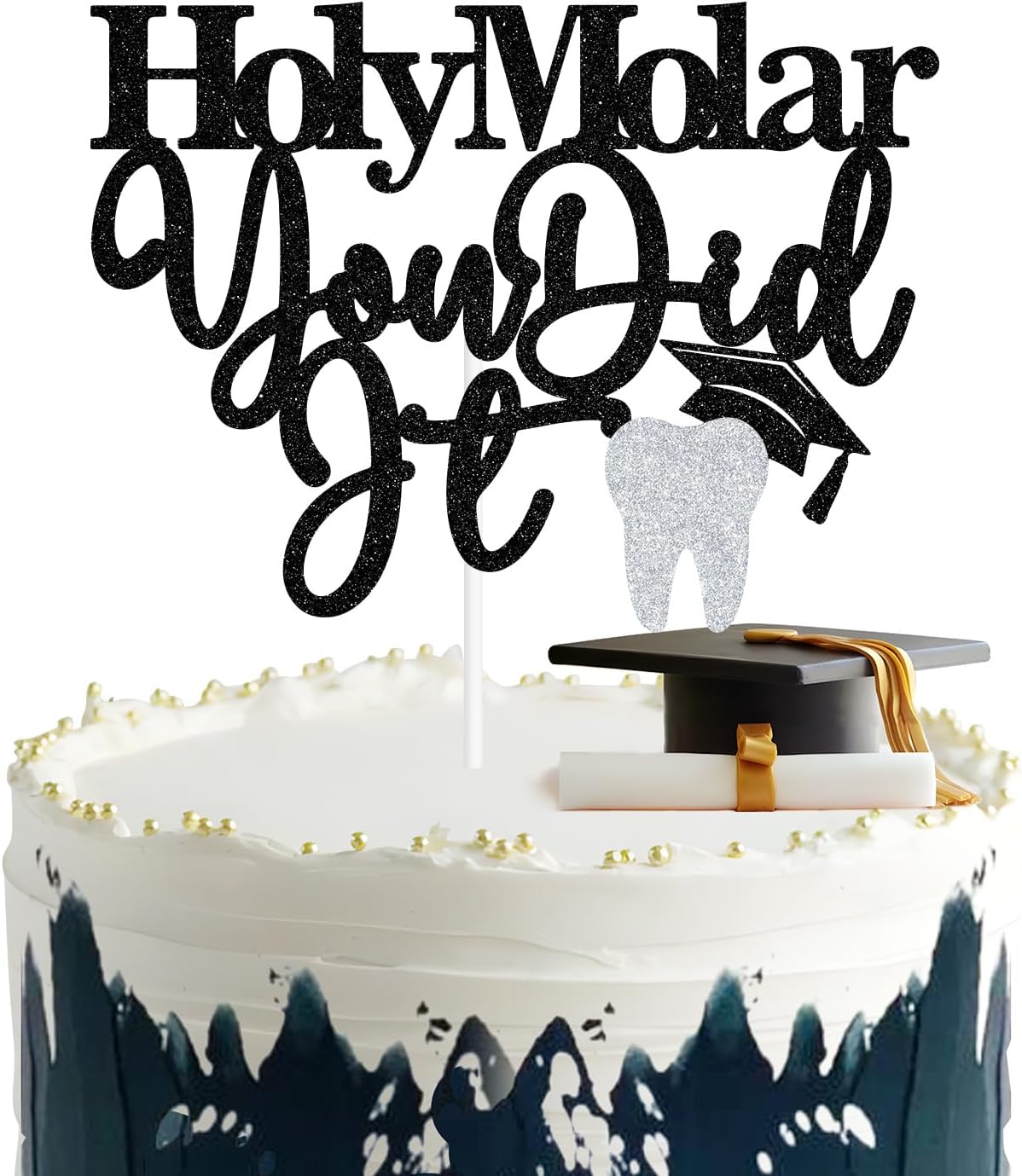 Amazon.com: Holy Molar You Did It Cake Topper, Congrats RDH, Dental ...