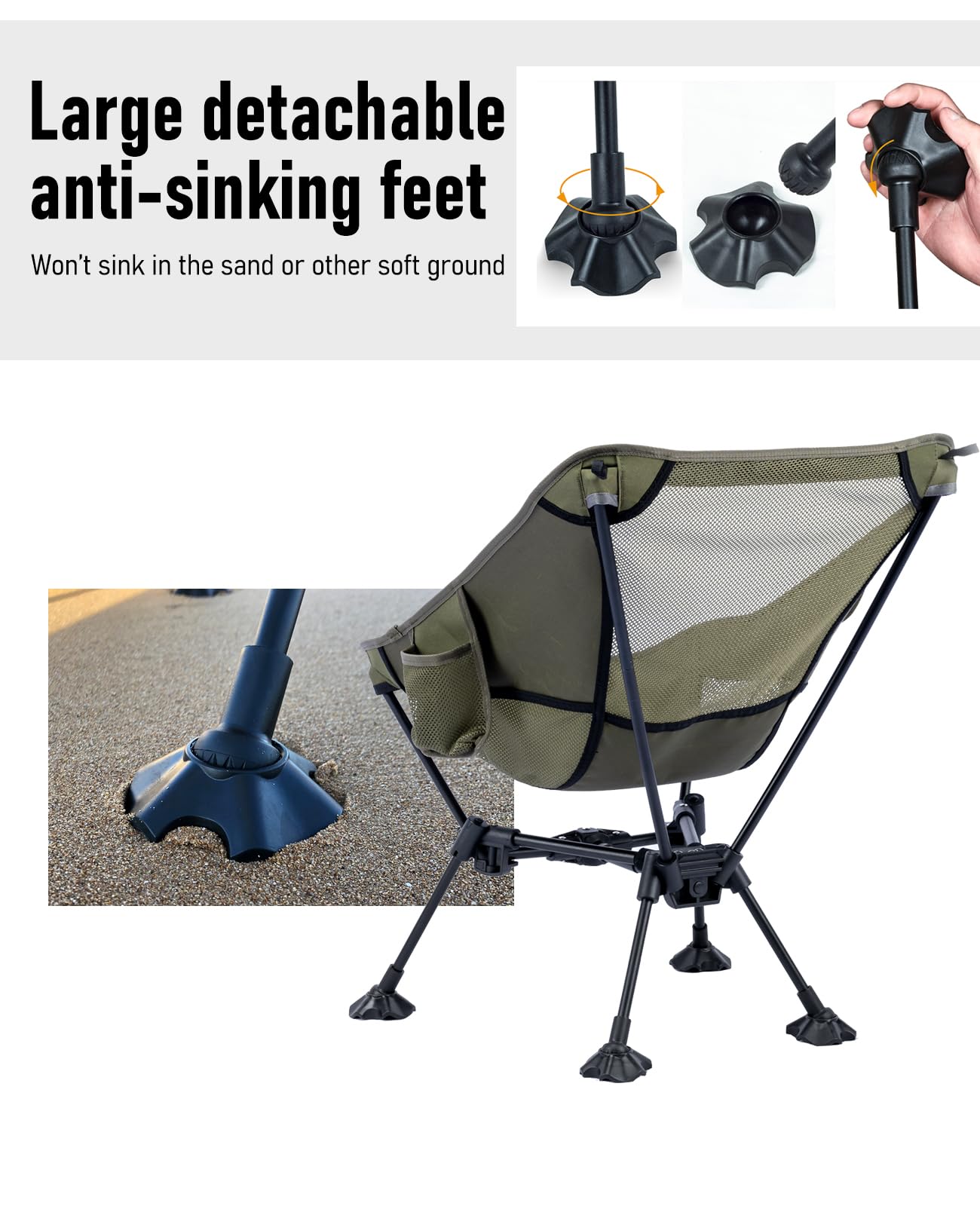 Snapklik.com : iClimb Ultralight Compact Camping Folding Beach Chair