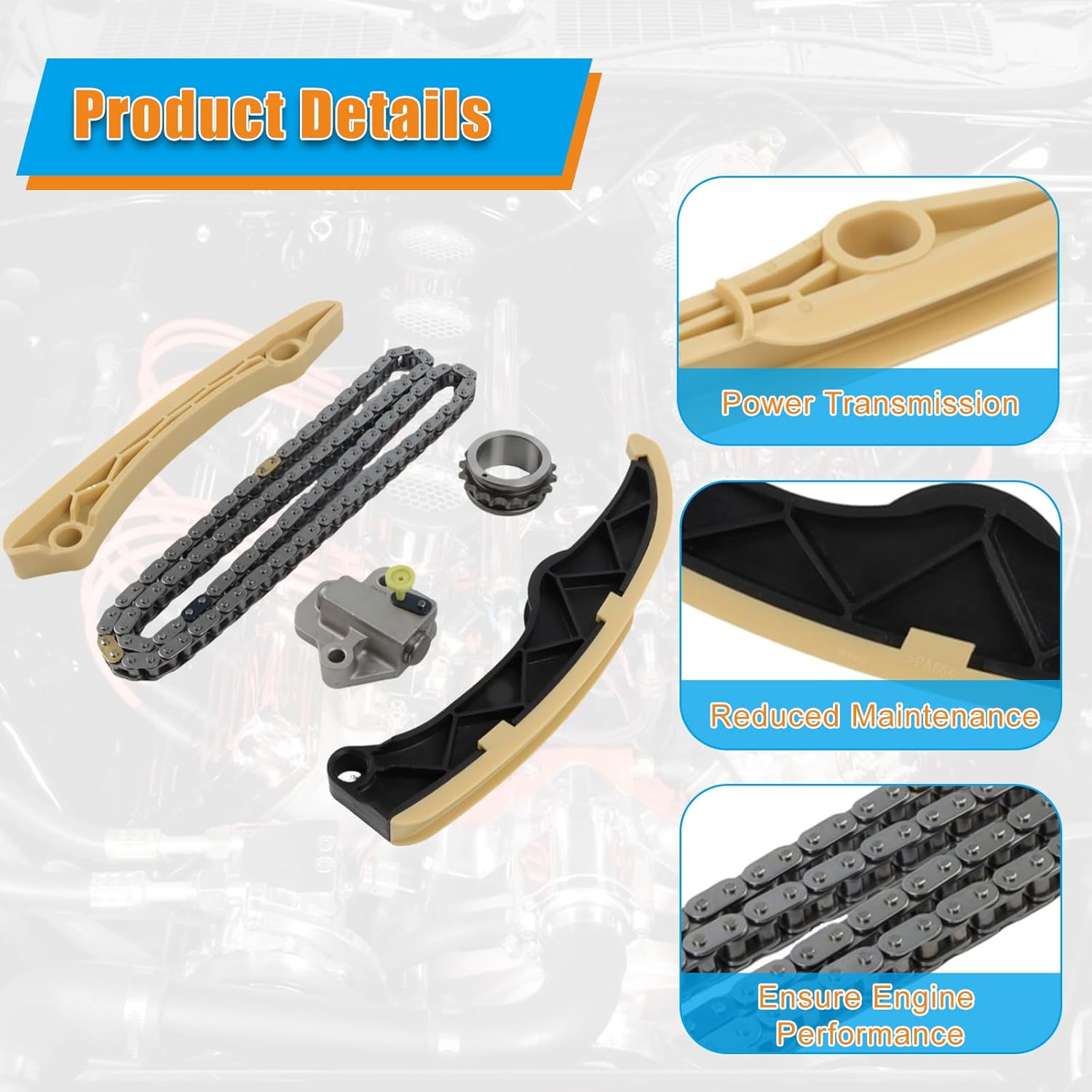 FIWARY Kit de cadena de distribución para Kia 2012-2018 Rio Soul Forte ...