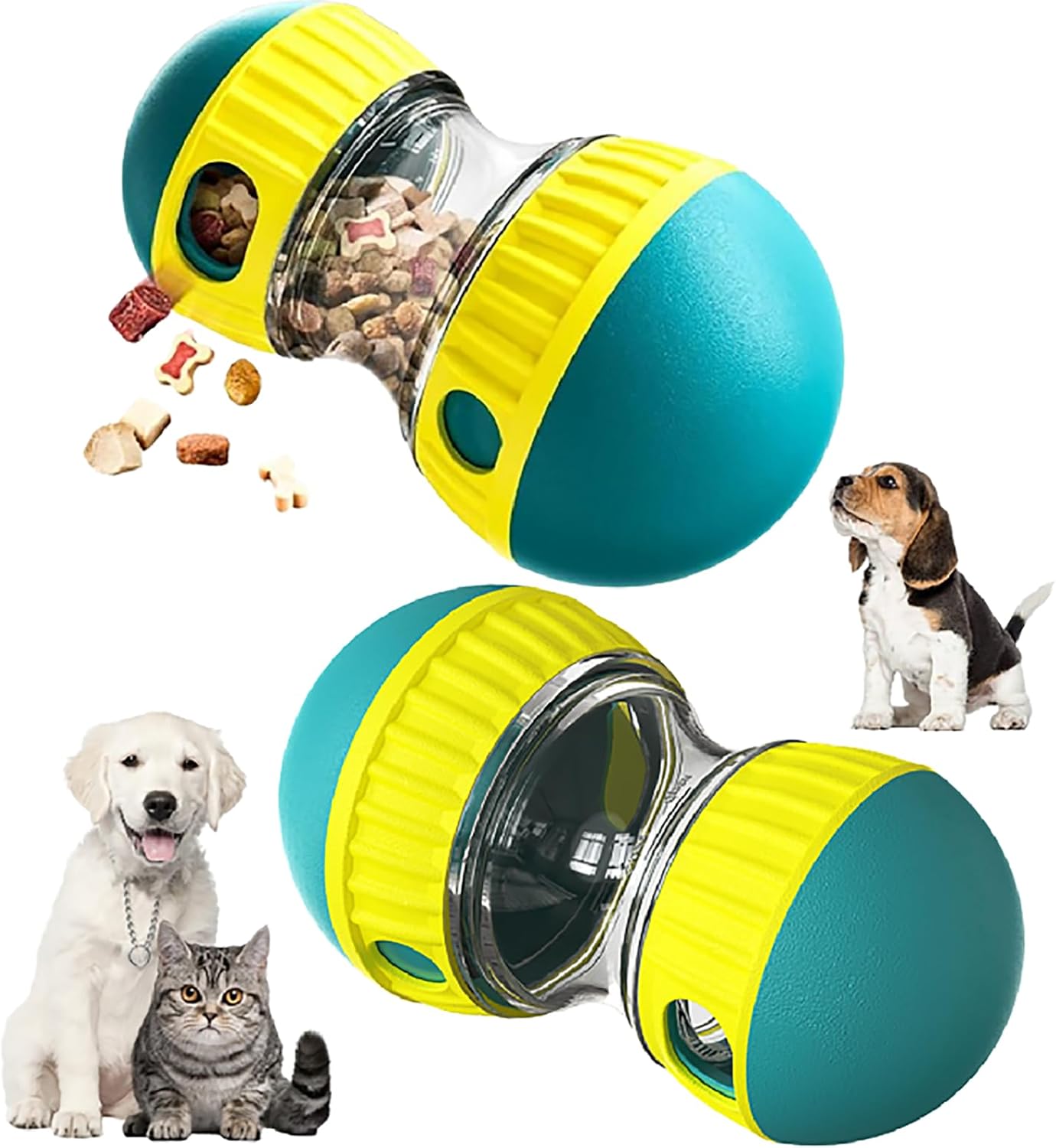 Pet Supplies : HISKI Dog Puzzle Toy, 2024 Interactive Treat Dispensing ...