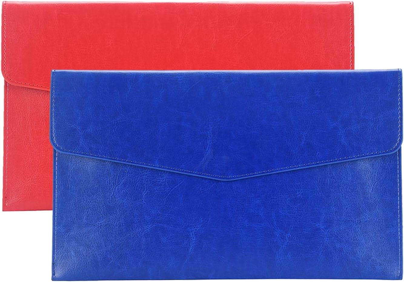 Amazon.com : Yufocusqc PU Leather A5 File Folder Document Holder A5 ...