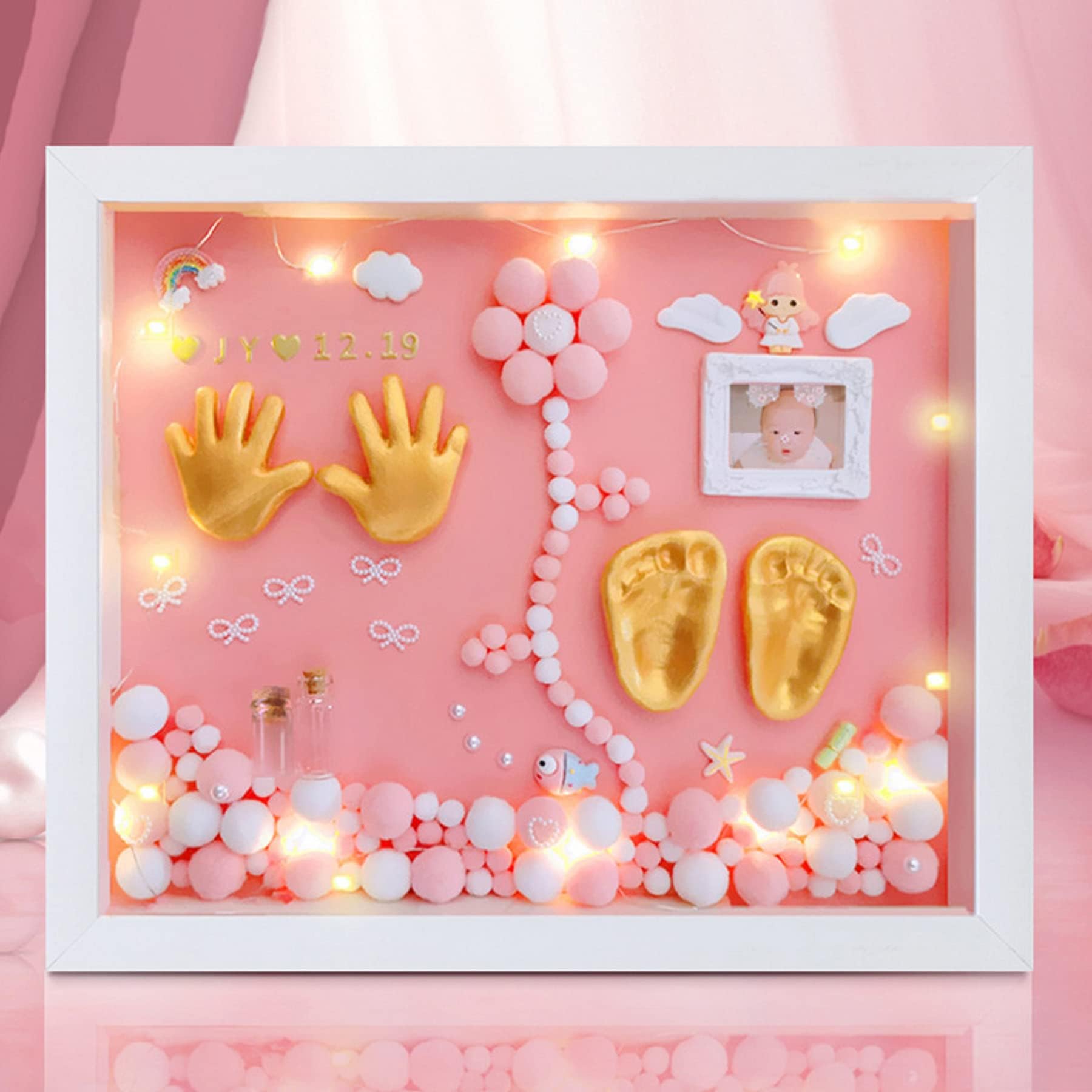 Amazon.com: Baby Handprint and Footprint Makers Kit Keepsake Hands ...