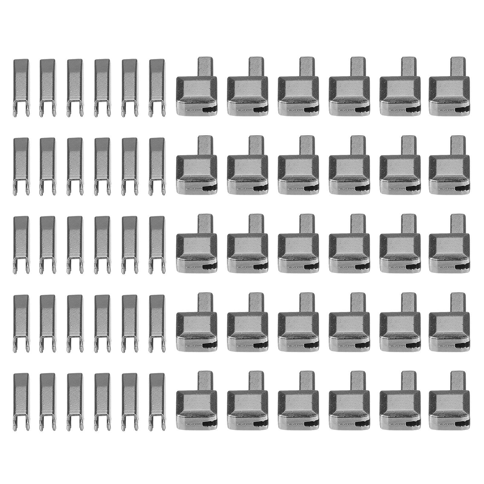 Amazon.com: uxcell 30Sets Zipper Repair Kits, #5 Retainers Box ...