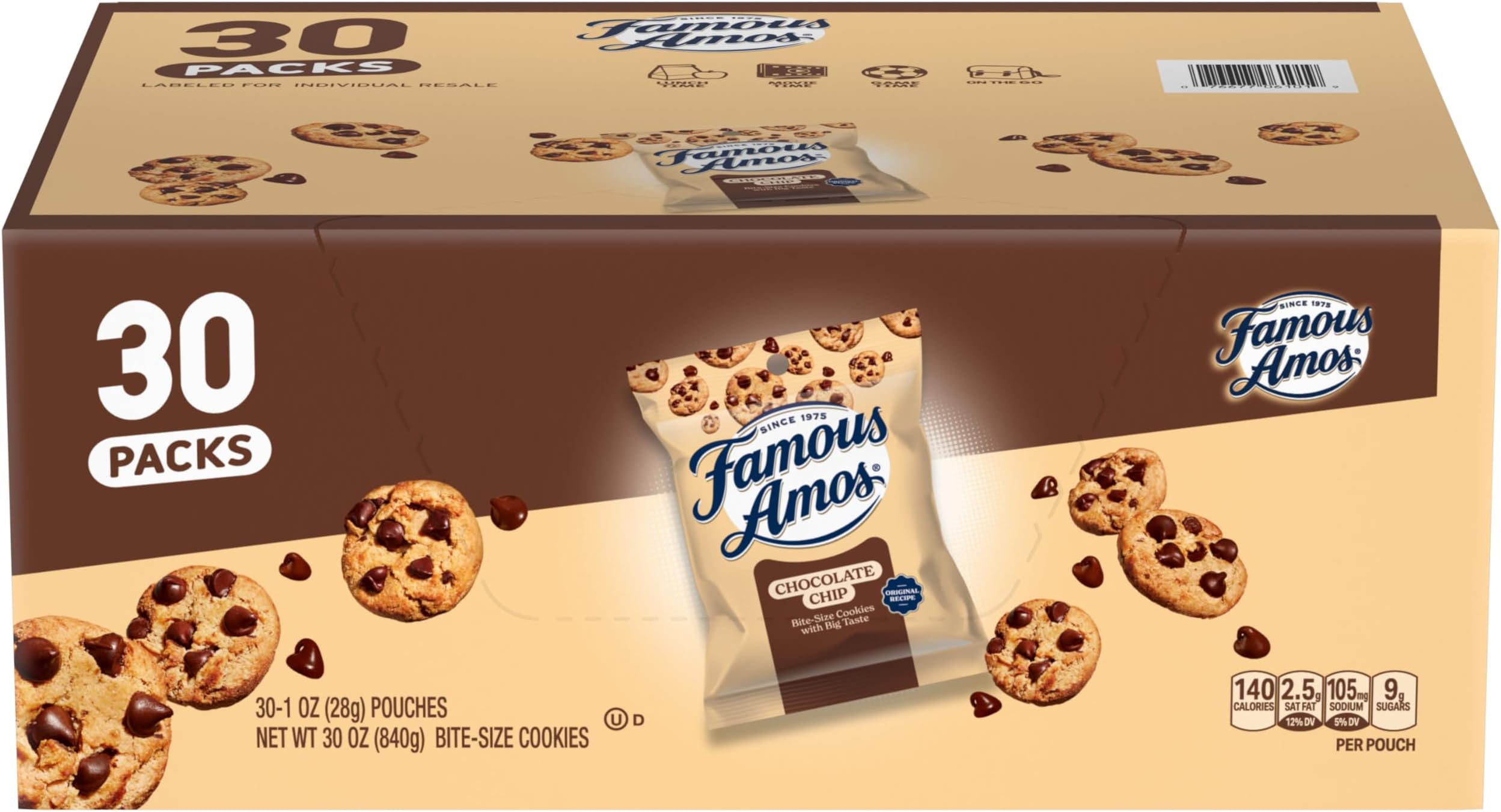 Amazon.com: Famous Amos Original Recipe Chocolate Chip Bite-Size ...