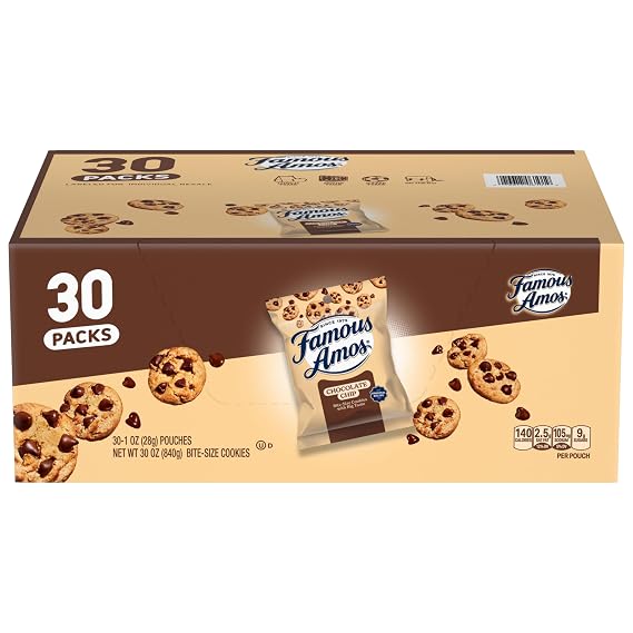 Amazon.com: Famous Amos Original Recipe Chocolate Chip Bite-Size ...