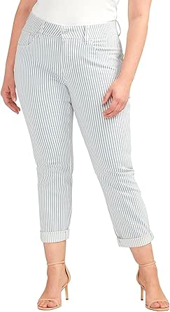 Jag Jeans Women's Plus Size Carter Mid Rise Girlfriend Jeans-Legacy at ...