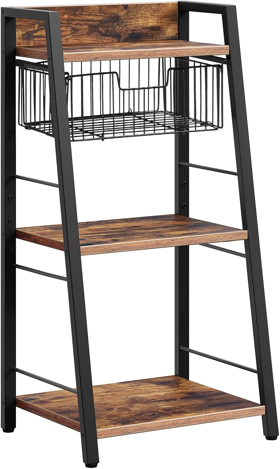 Amazon.com: HOOBRO 3-Tier Ladder Shelf, Floor Standing Bookshelf ...