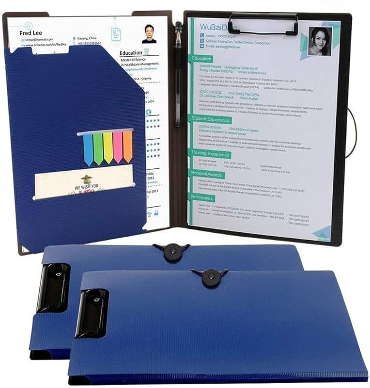 Amazon.com: folders with business card slot