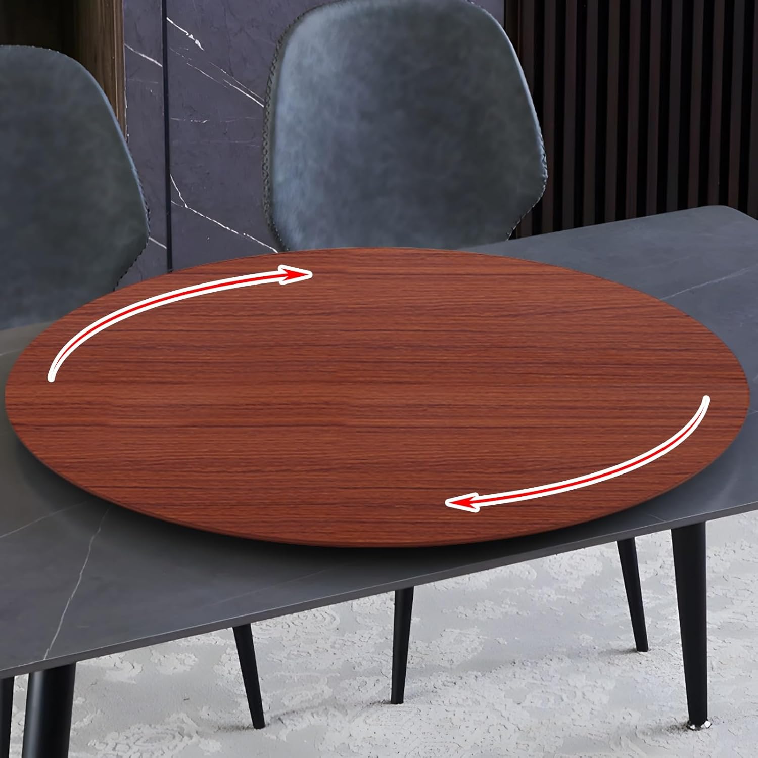 Amazon.com - Bamboo Round Lazy Susan Turntable, Rotating Turntable ...