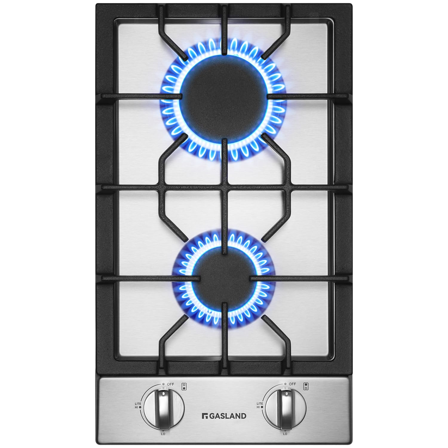Snapklik.com : GASLAND 12 Inch Gas Cooktop 2 Burners GH30SFA Built-in ...