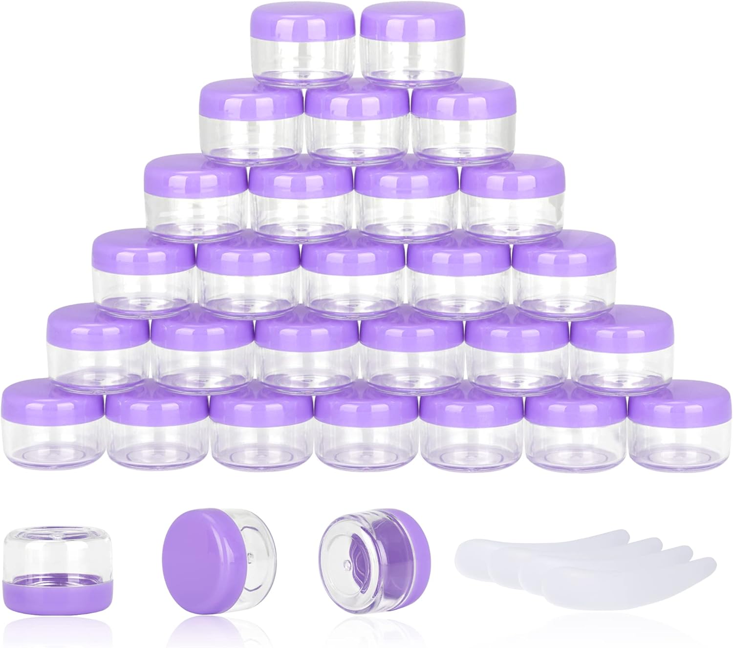 50PCS 5 Gram Sample Containers, 5ml Empty Jars with Lids, Small ...